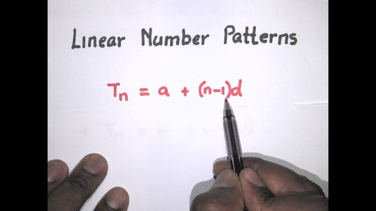 Linear Number Patterns - YouTube