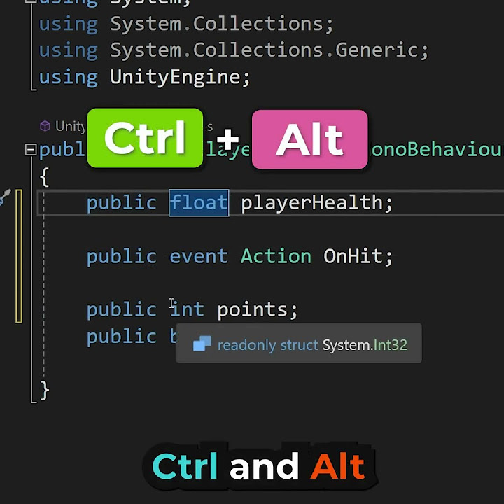 Code Faster Edit Multiple Lines At Once In Unity Youtube