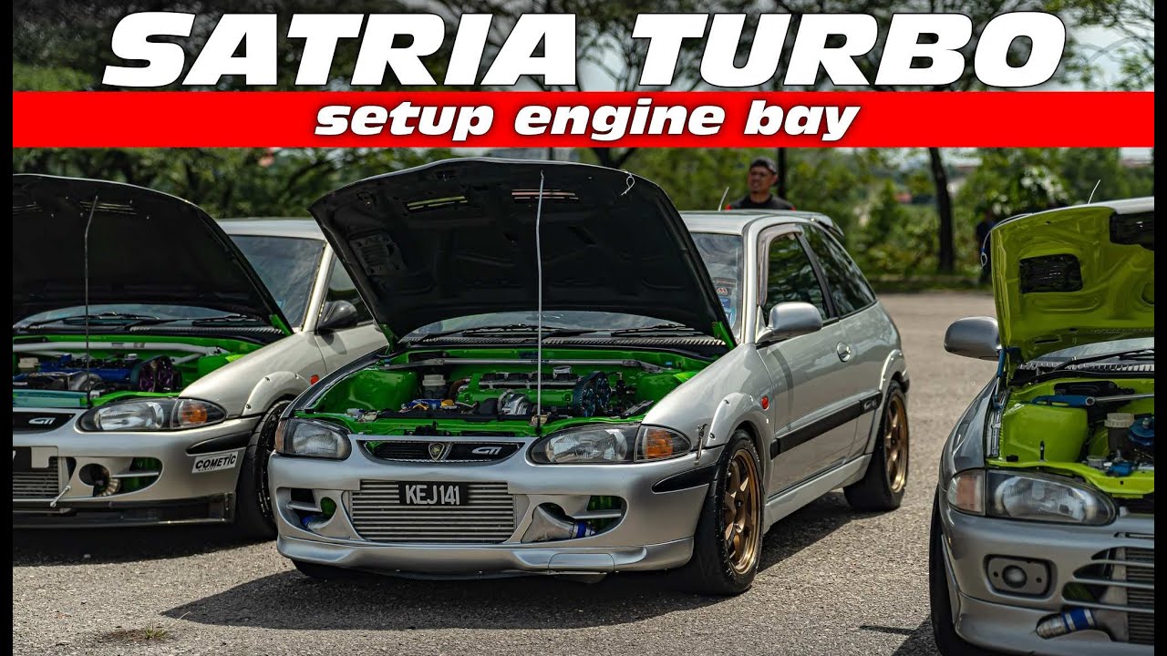 Geng TURBO 500HP Satria - Best Engine Bay Setup - YouTube
