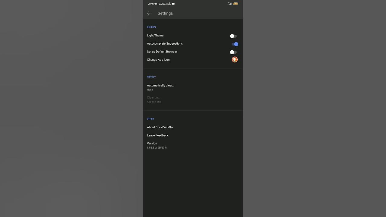 change dark mode DuckDuckGo browser - YouTube