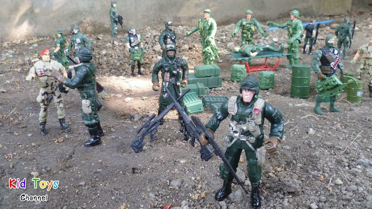 Military Base Toys Military Camp Playset Toy soldiers Action Figure ...