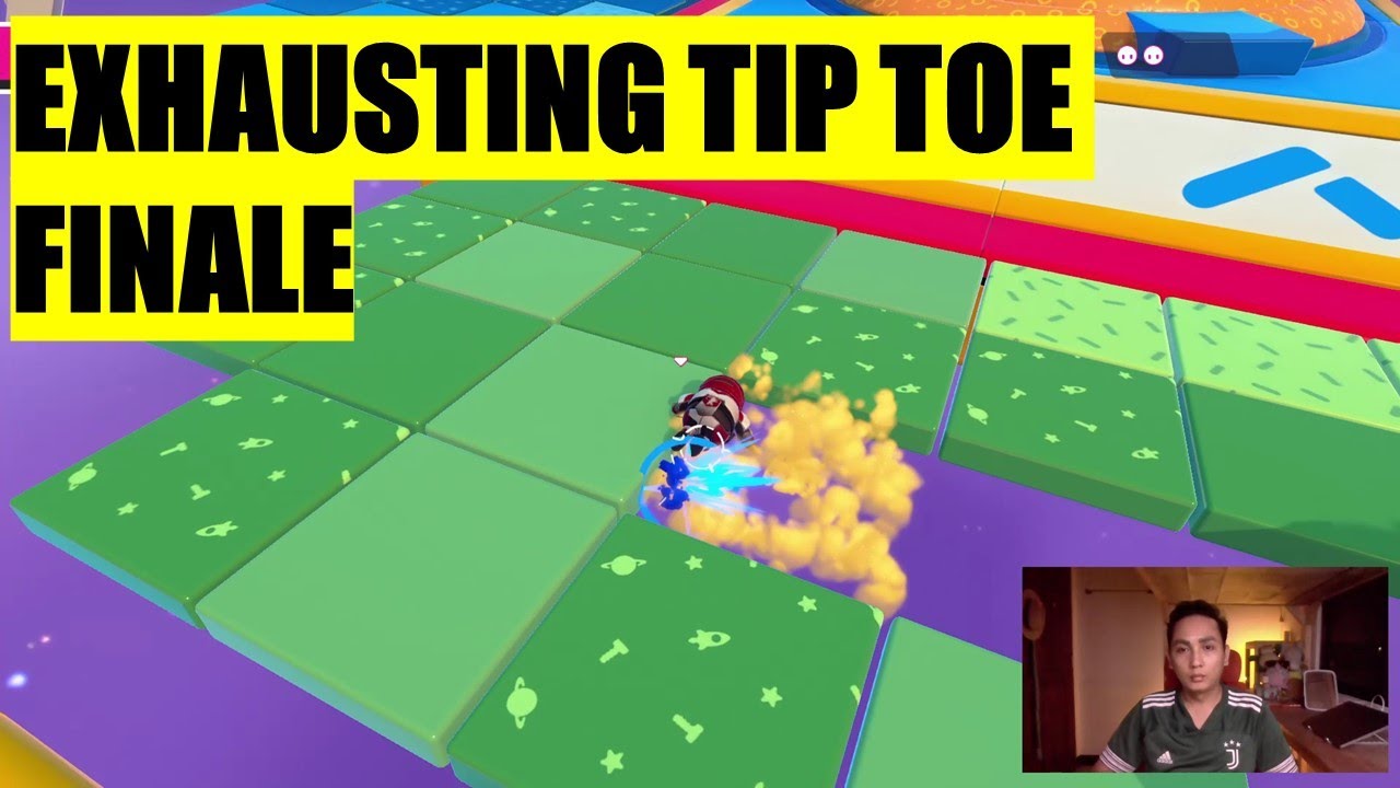 EXHAUSTING TIP TOE FINALE - Fall Guys Gameplay 60fps - YouTube