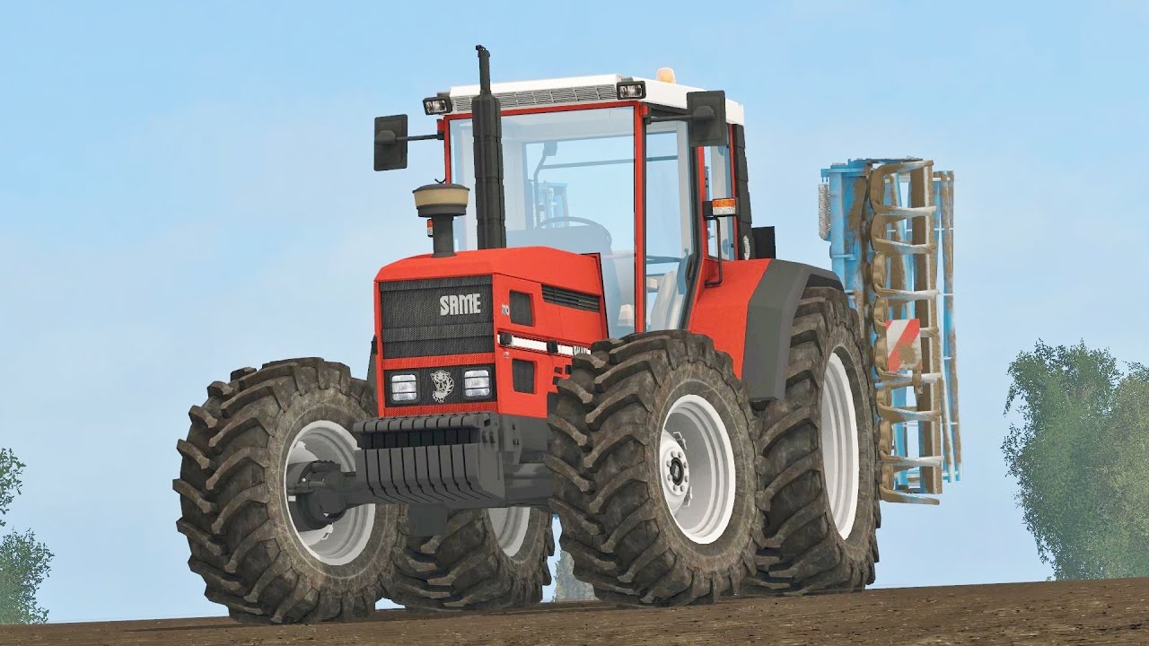 Farming Simulator 17 Same Galaxy 170 + Lemken Zirkon 12 K400 - YouTube