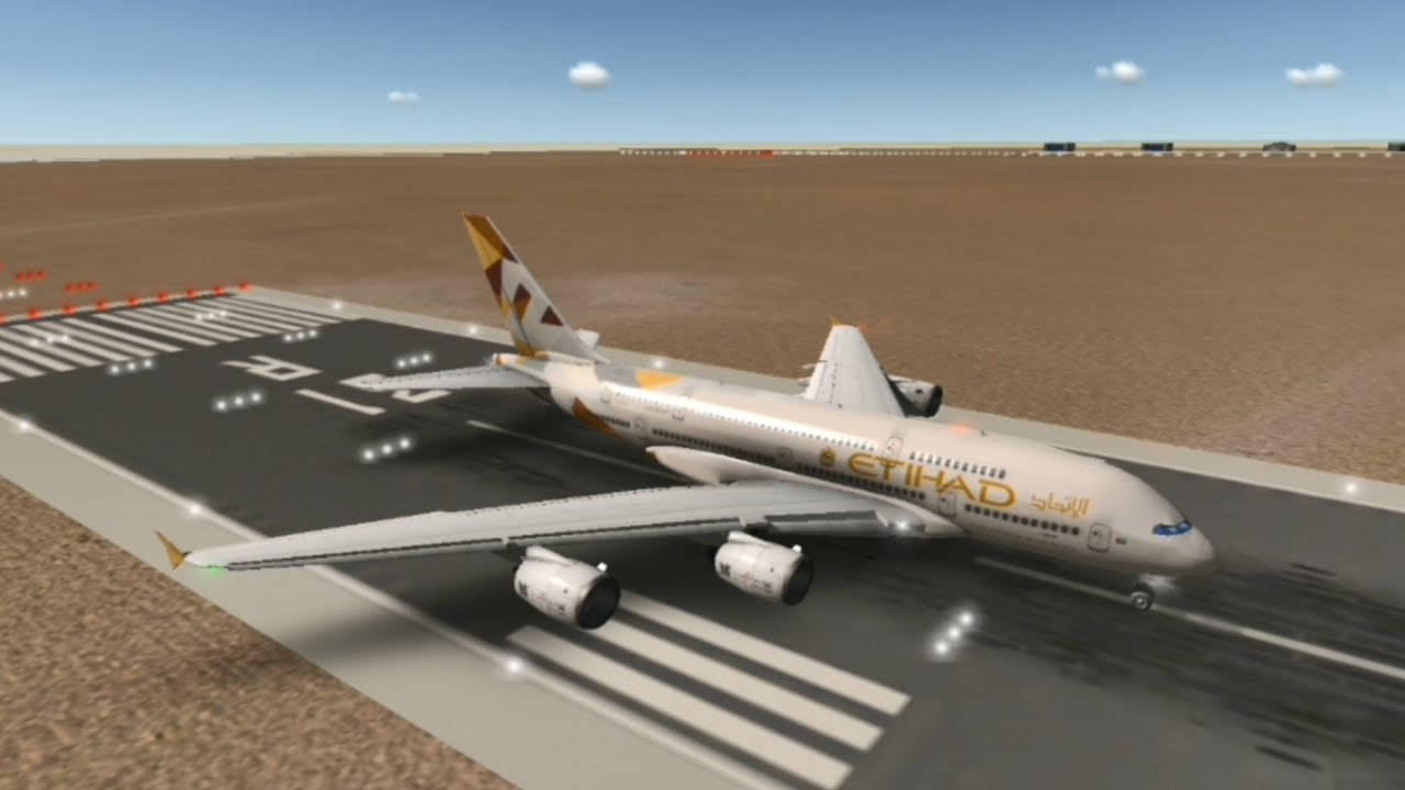 [RFS Real Flight Simulator#65]Etihad Airways A380|Abu Dhabi-Paris ...