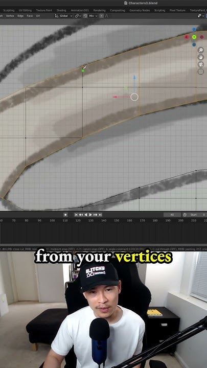 Optimize Ear Topology & UV Unwrapping Techniques - 3d game character in Blender - 3.5 Raz the ...