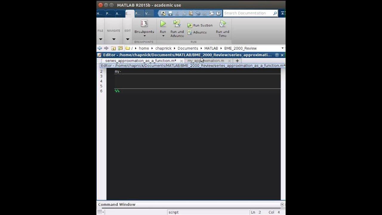Series Approximation of e^x as function in Matlab - YouTube