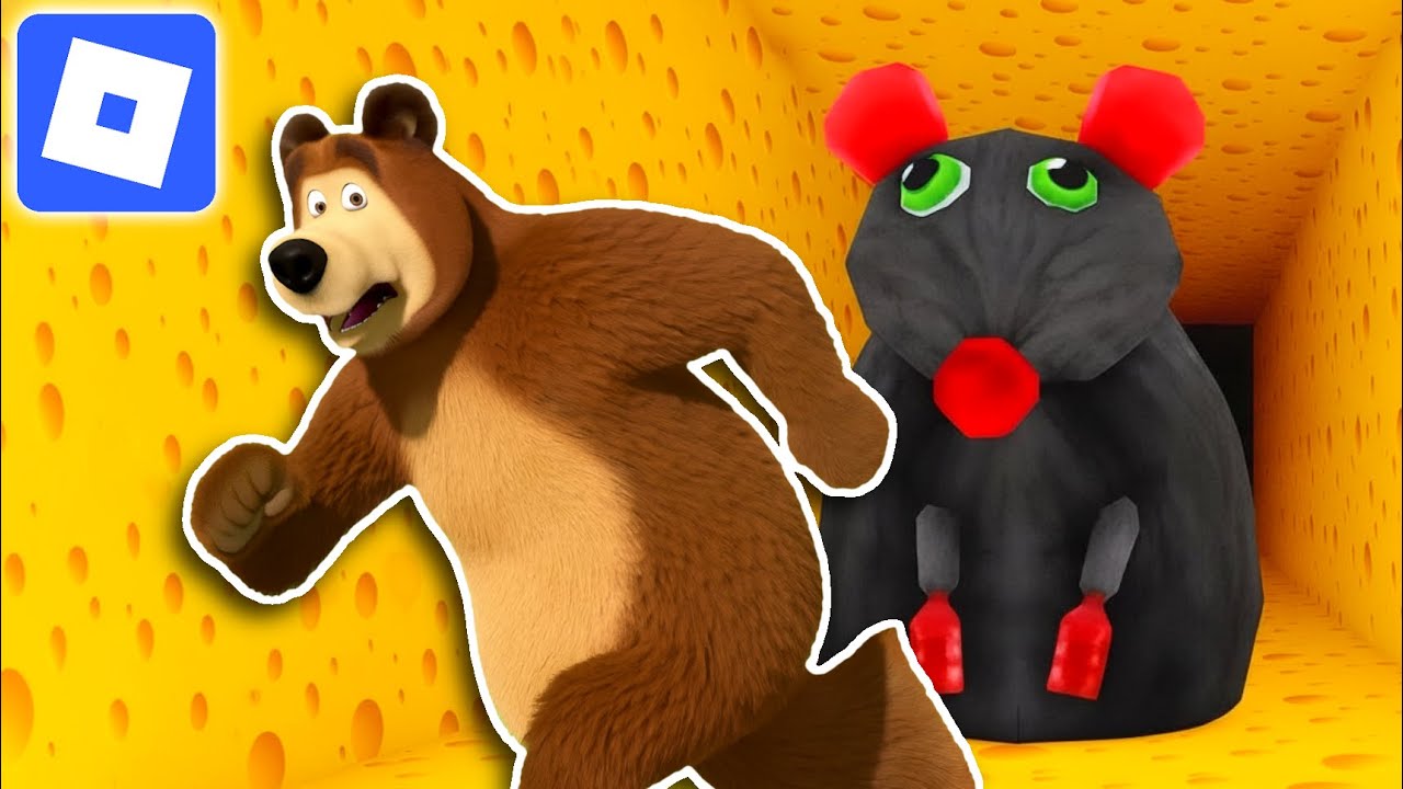 BEAR ESCAPE Cheese Mouse | Bear Plays Roblox Cheese Mouse #roblox # ...