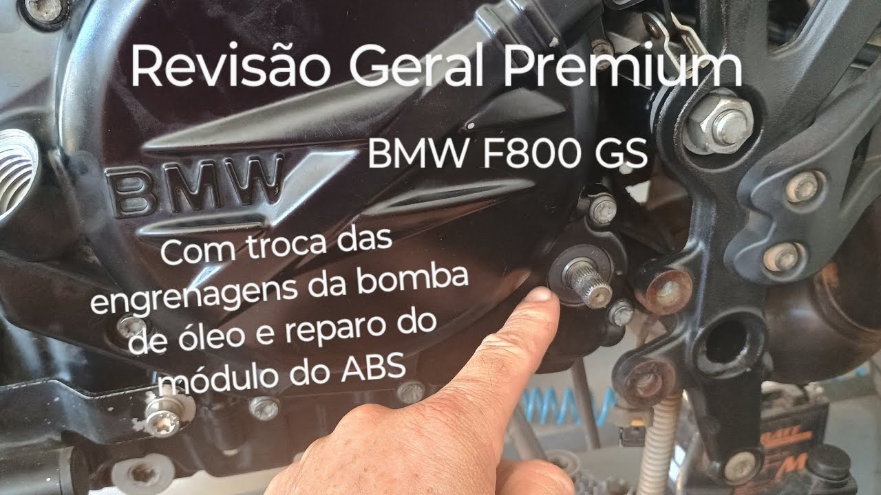 Revisão Geral Premium BMW F800 GS, com troca das engrenagens e reparo ...