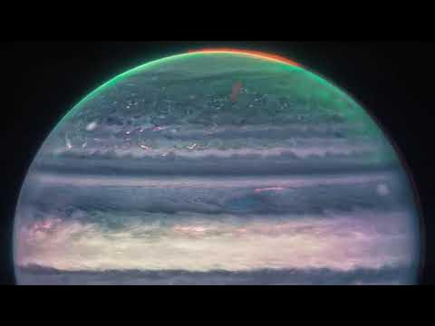 Jupiters Aurora and Rings in 4K detected by James Webb Telescope (JWST) - YouTube