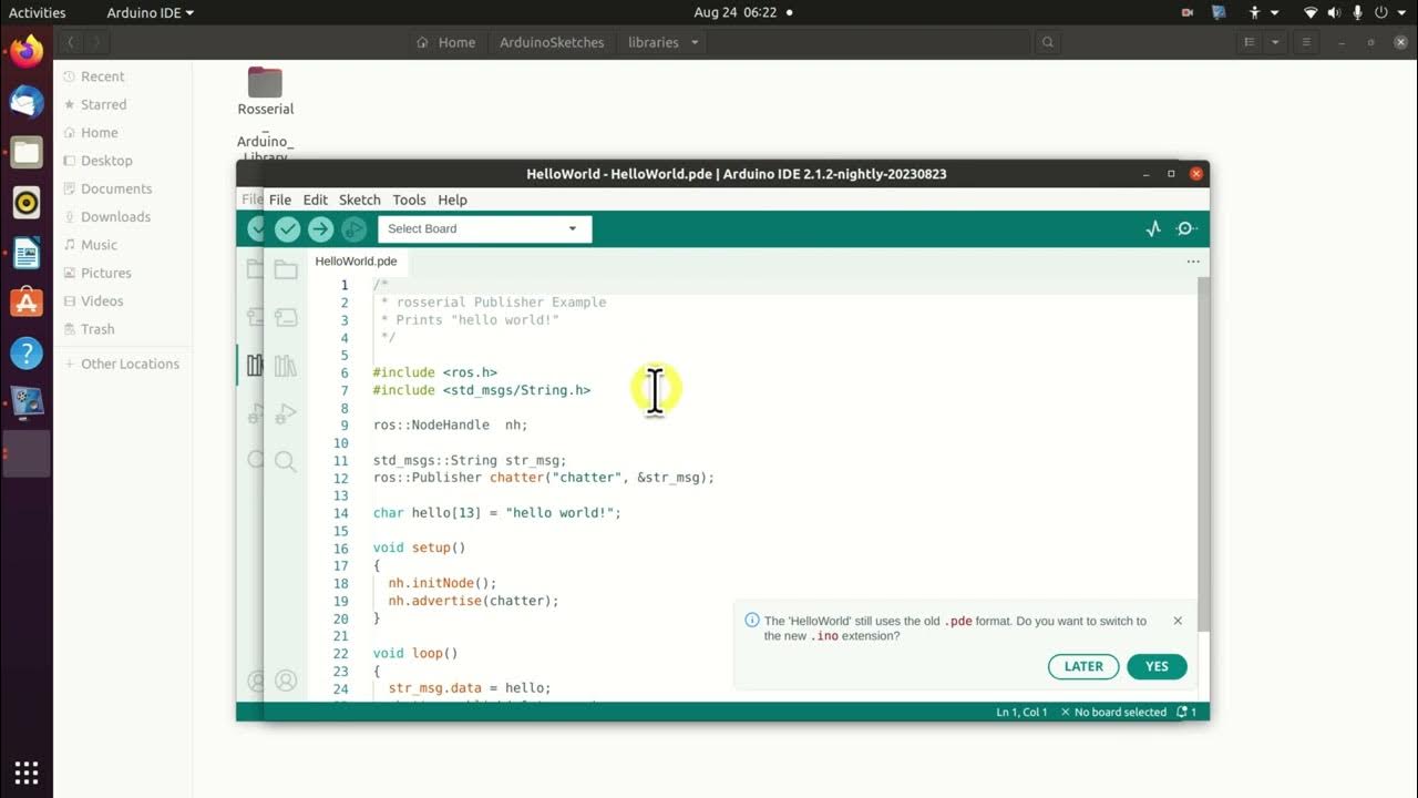 Fix "cstring" compiler error when installing Rosserial Arduino Library- Properly Use ROS and ...