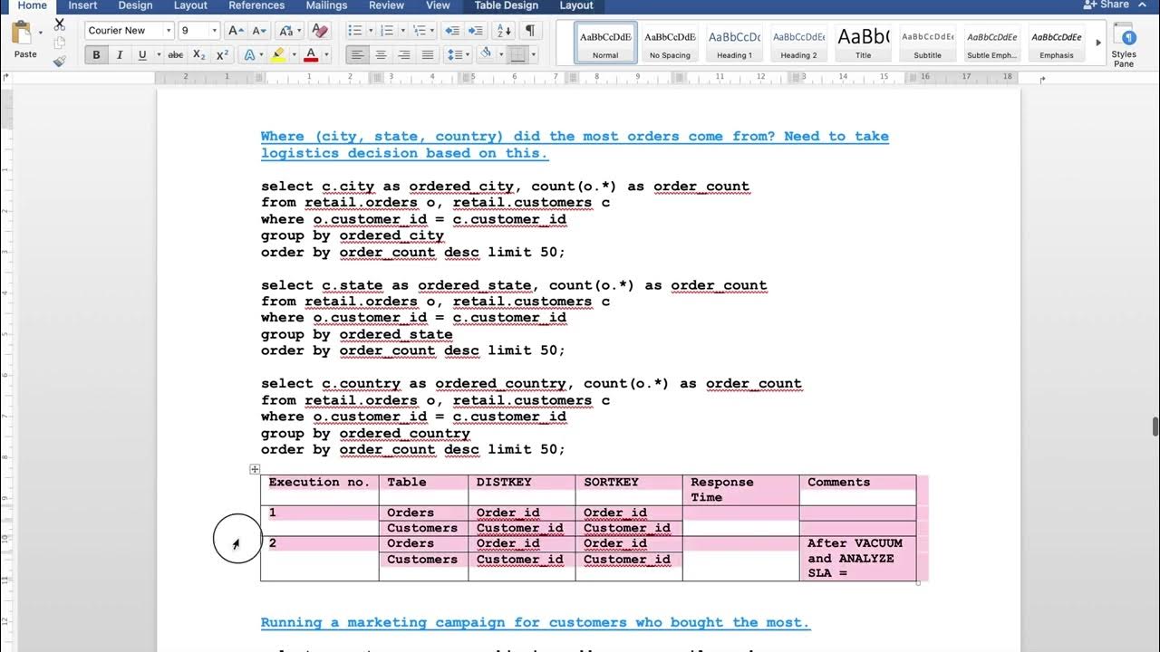 60 Query Optimization Exercise Part 1 - YouTube