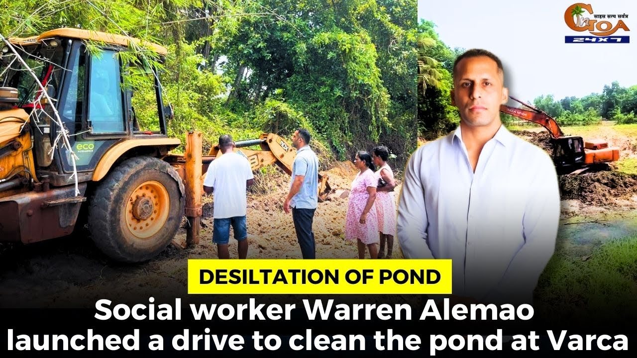 Social worker Warren Alemao launched a drive to clean the pond at Varca ...