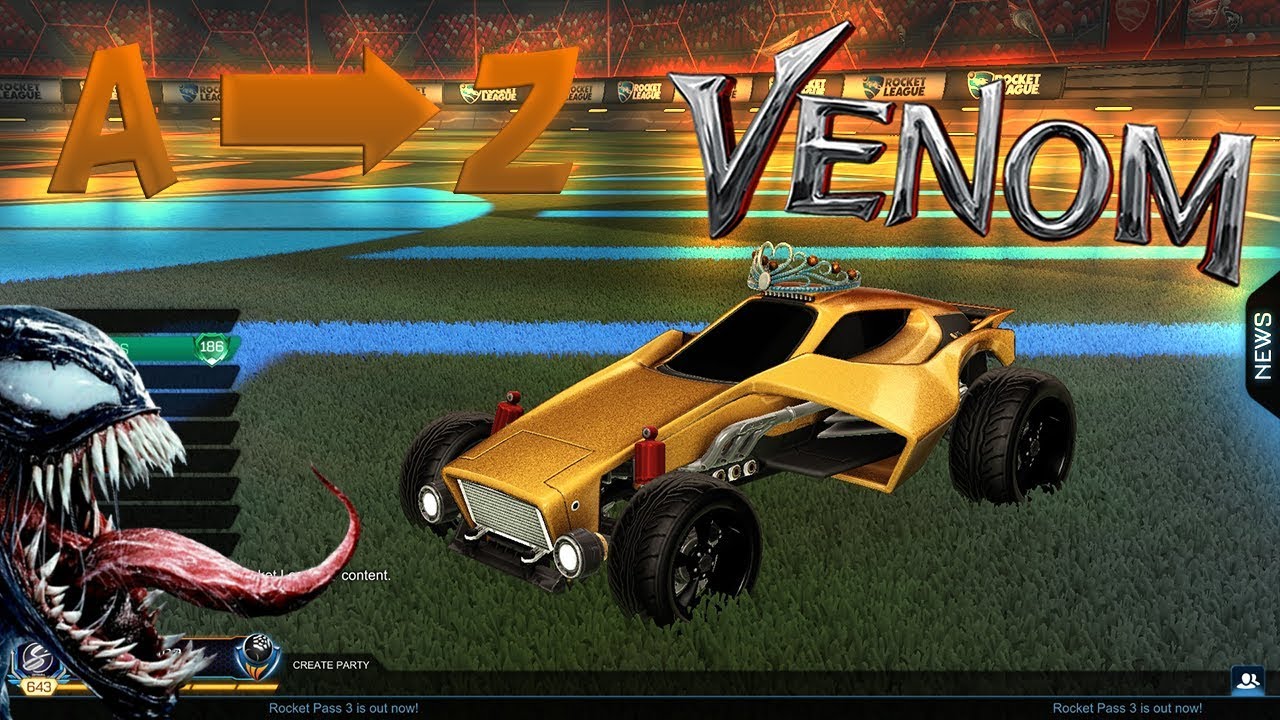 ¡SE ACERCA EL FINAL! DE LA A-Z CON EL VENOM ~ ROCKET LEAGUE - YouTube