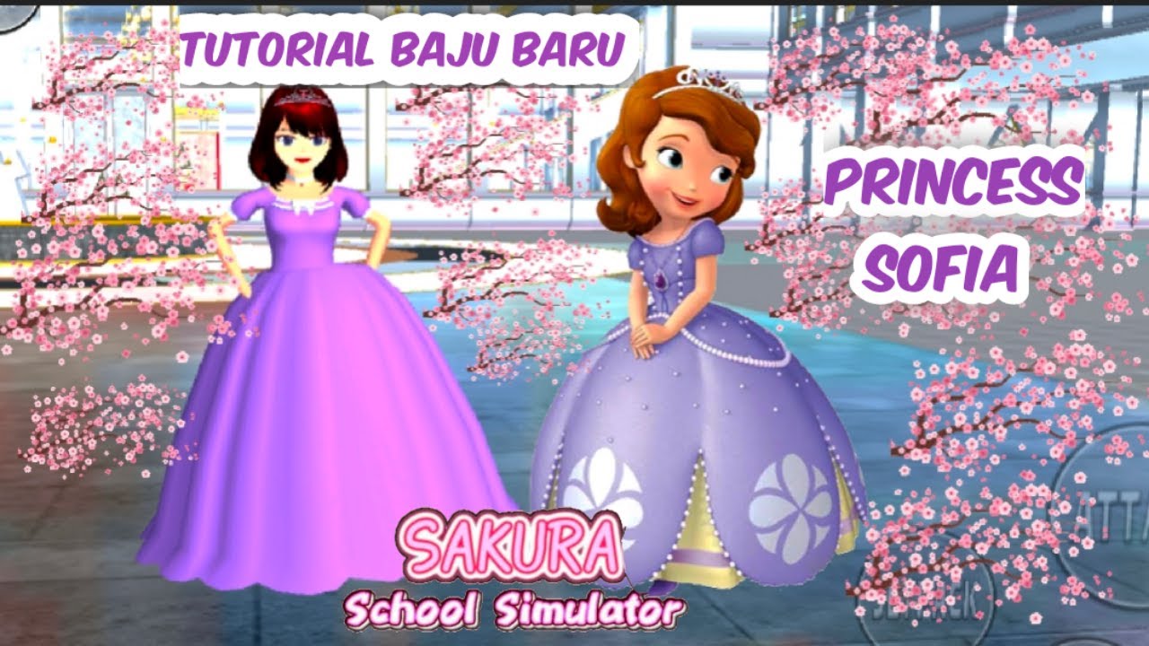 TUTORIAL TERBARU DRESS PRINCESS SOFIA # SAKURA SCHOOL SIMULATOR @ CAHAYA SKY - YouTube