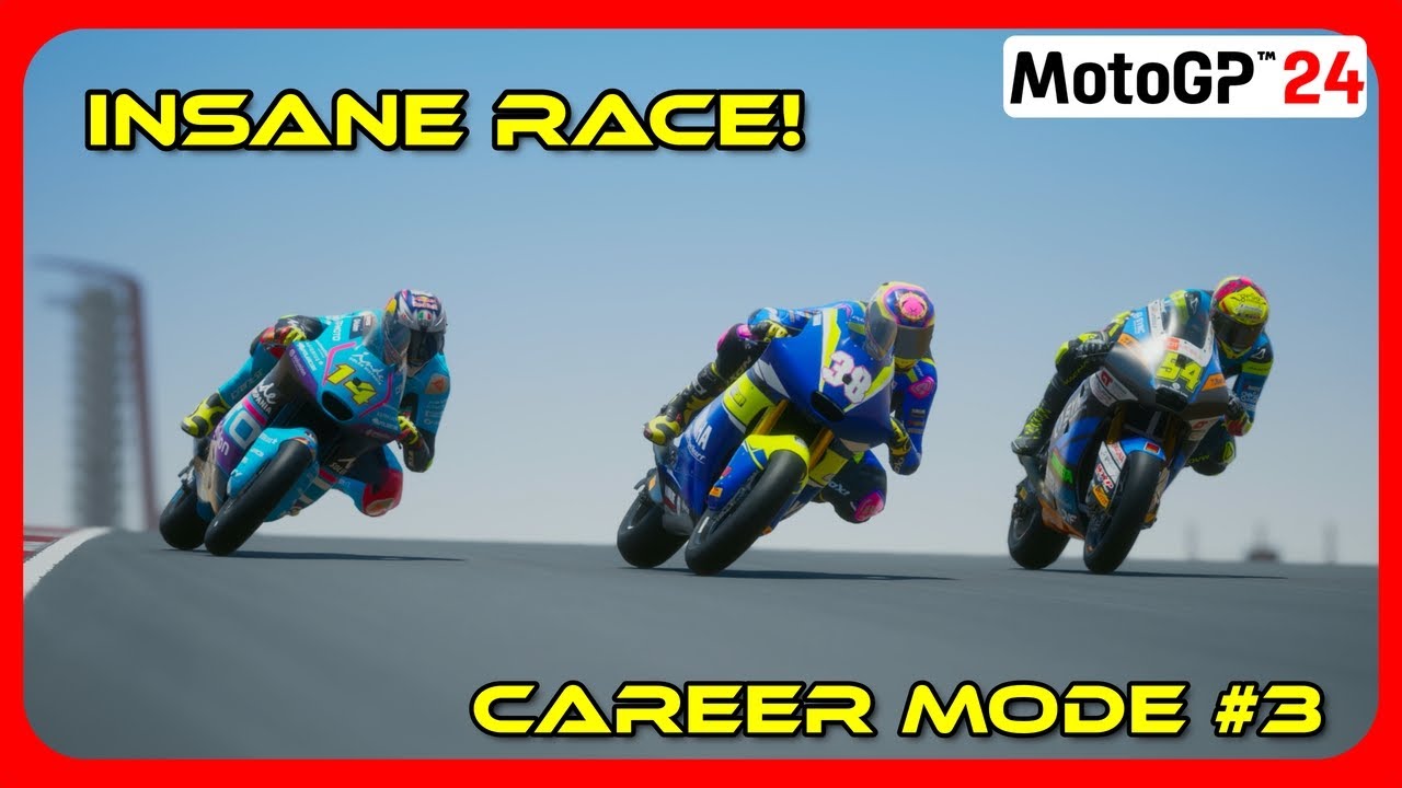 MotoGP 24 | Moto2 Career Mode EP.3 'INSANE RACE!!' - YouTube