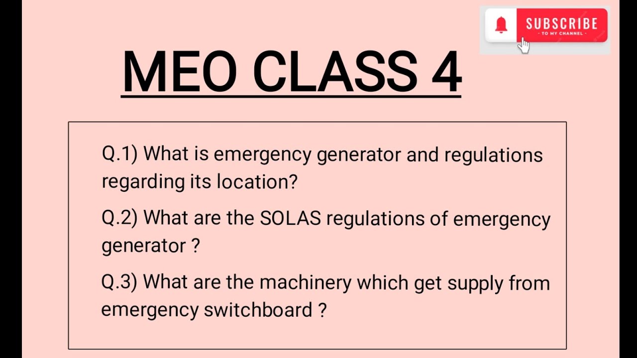 Emergency generator on ship #marineengineering #merchantnavy - YouTube