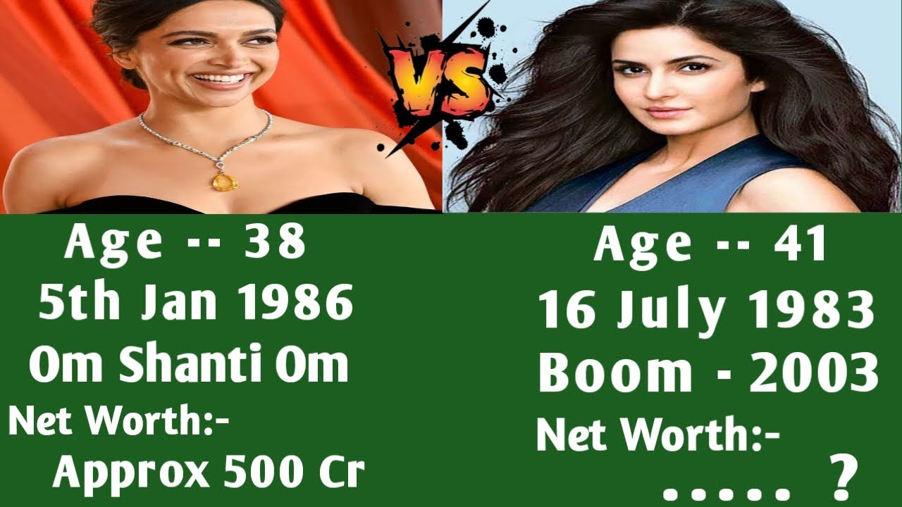 Deepika Padukone vs Katrina Kaif Comparison | Deepika first movie ...