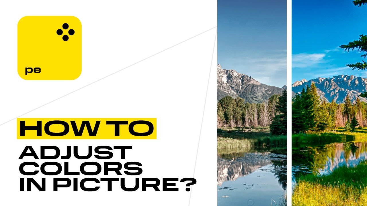 How to adjust colors in picture? - YouTube
