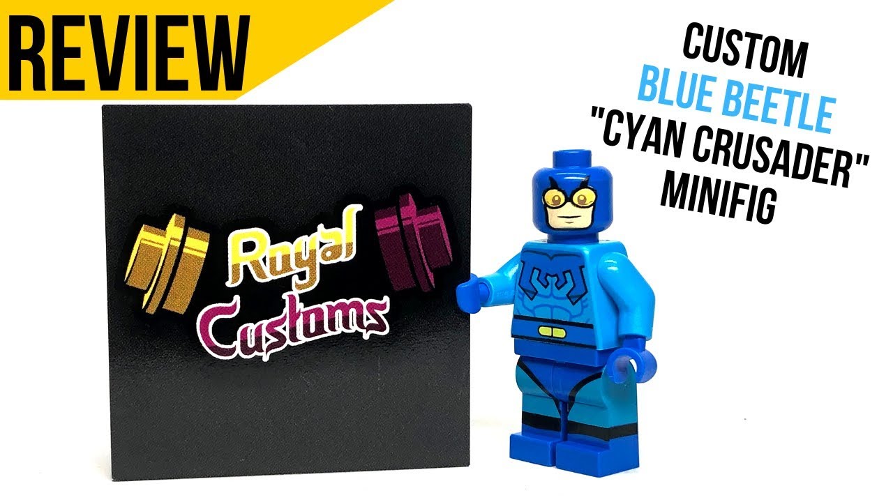 CUSTOM LEGO BLUE BEETLE "Cyan Crusader" Minifig from Royal Customs ...