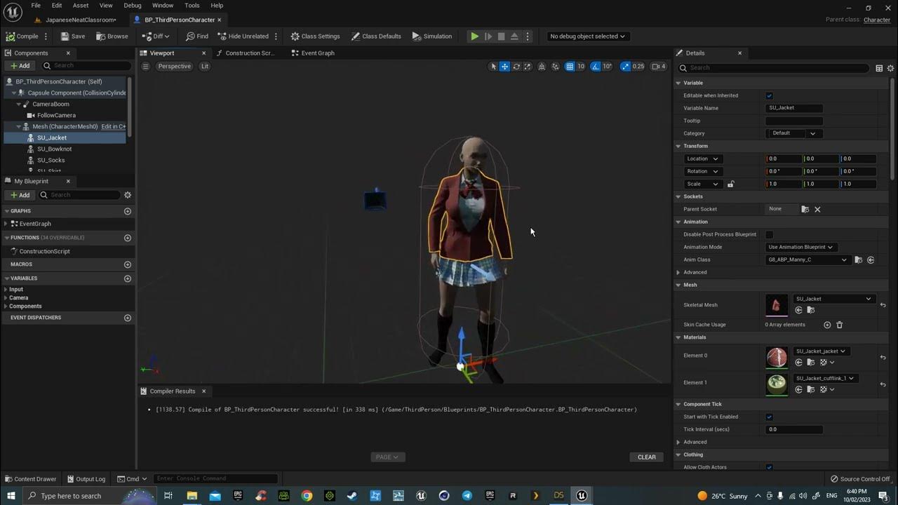 Daz UE5 ThirdPersonPlayer - Change Daz G8female TPP Clothes - YouTube