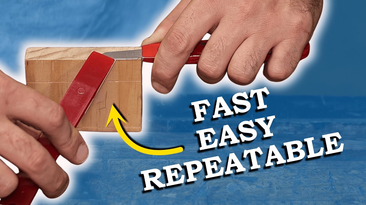 How to Sharpen a Marking Knife - YouTube