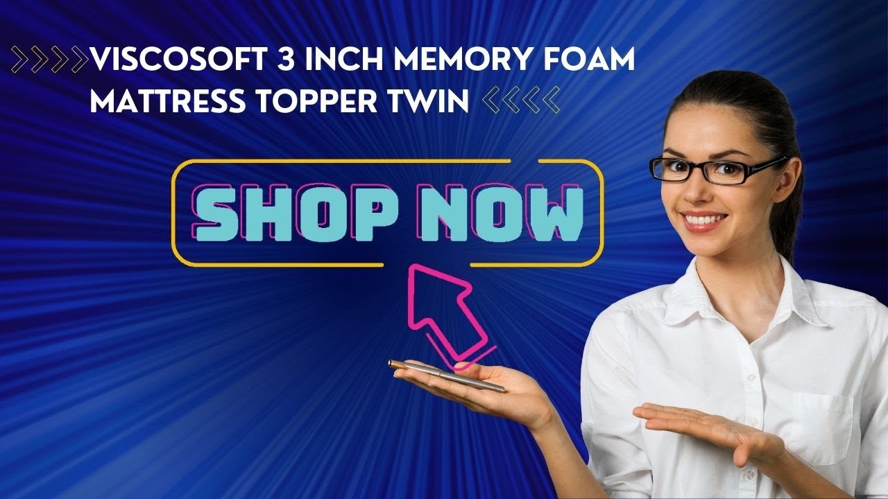 Best ViscoSoft 3 Inch Memory Foam Mattress Topper Twin Select High ...