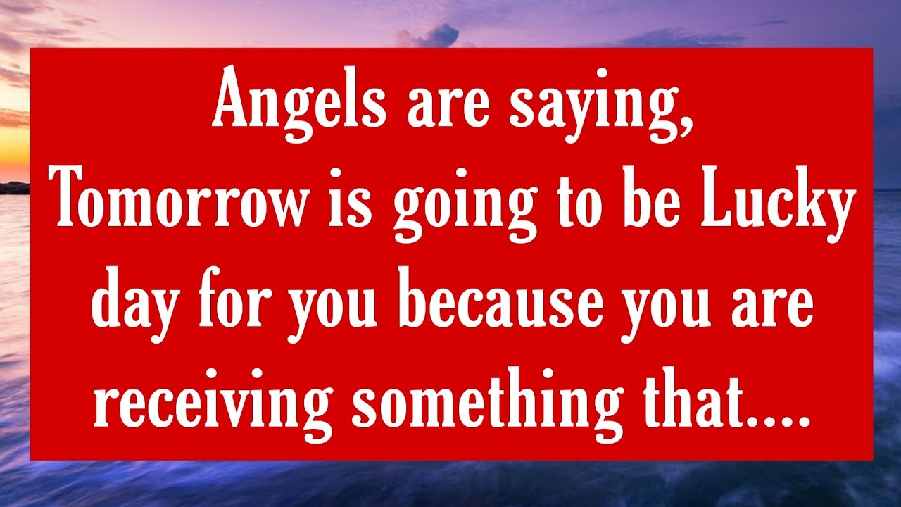 Tomorrow is going to be lucky day for you because.... | God message for ...