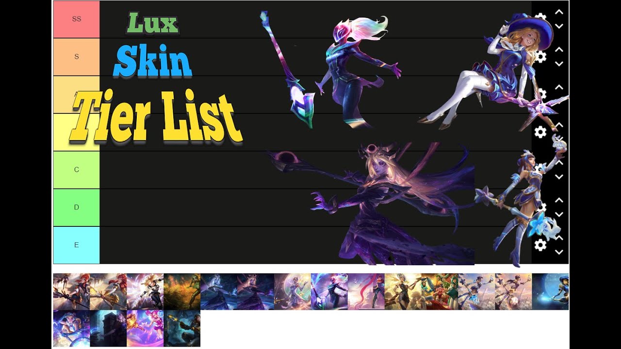 Lux Tier List Skin - YouTube