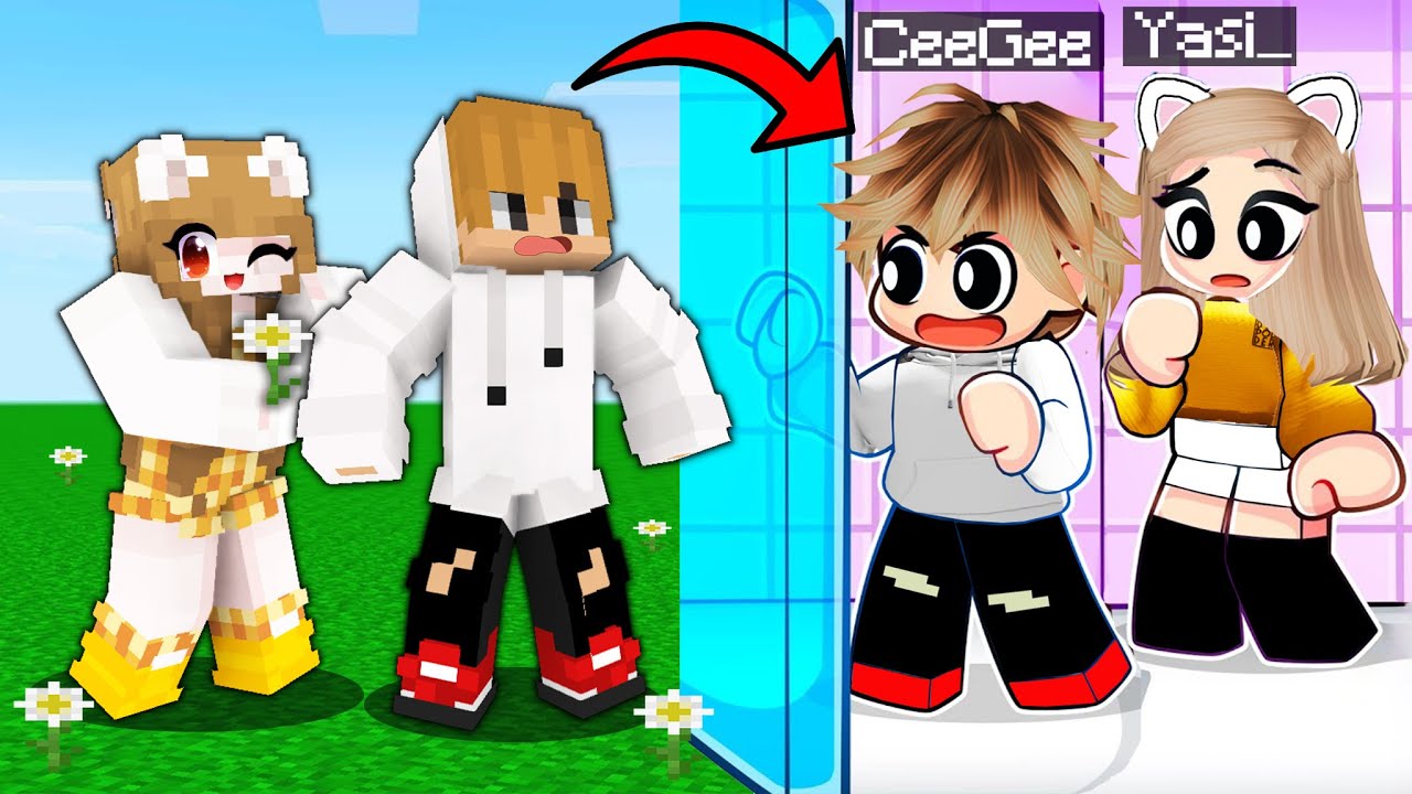 MINECRAFT to ROBLOX Story of CeeGee and Yasi - YouTube
