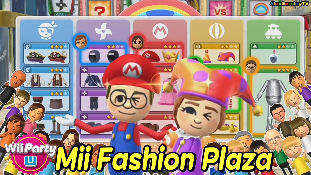 Wii Party U - Mii Fashion Plaza (Expert Com)🎵 Susie vs Marit vs Akira ...