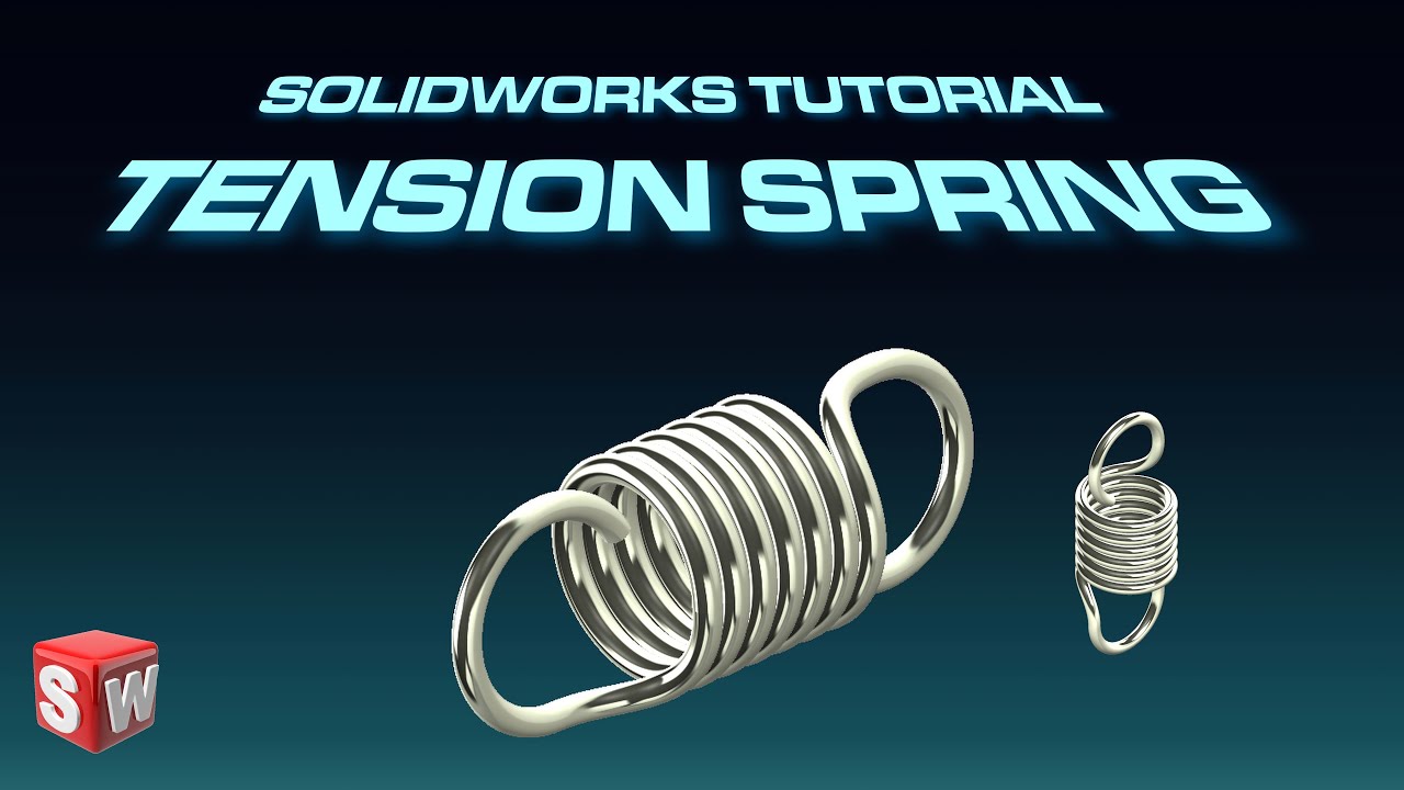 SolidWorks Tutorial: Creating a Tension Spring (Step-by-Step) - YouTube