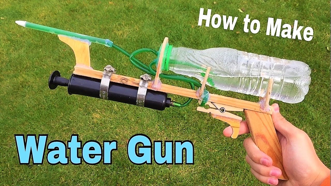 A simple high pressure water pistol tutorial | Under $5 - YouTube