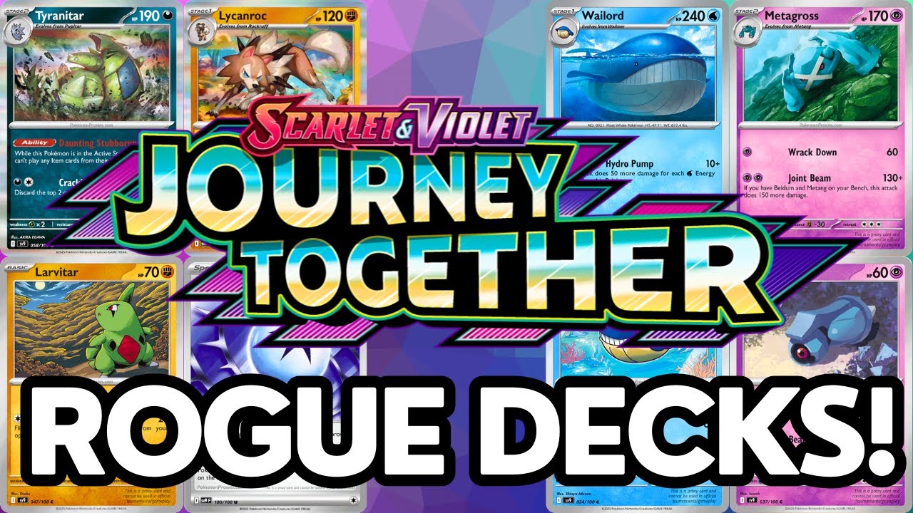 6 Best Rogue Decks in Journey Together (w/ PTCGL Lists) - YouTube