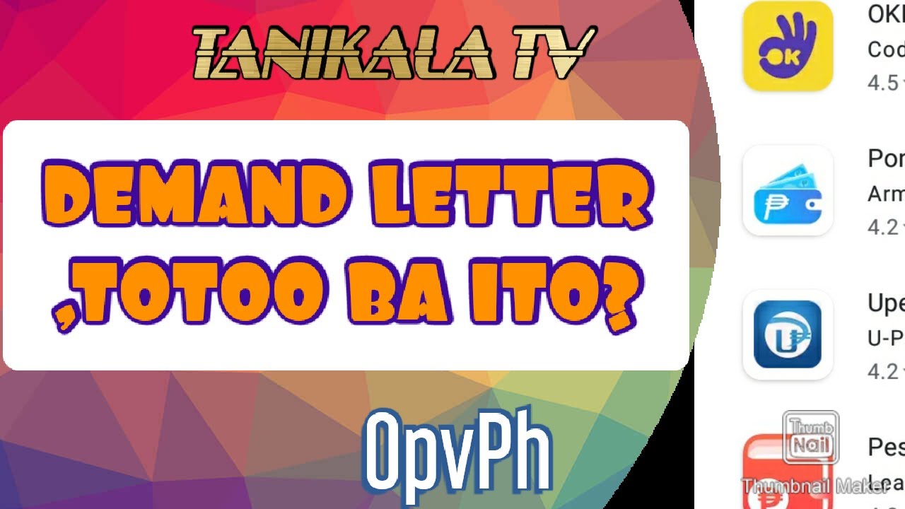 PART 1 : demand letter?? Totoo ba Ito? UTANG KO SA OLA, Paano? - YouTube