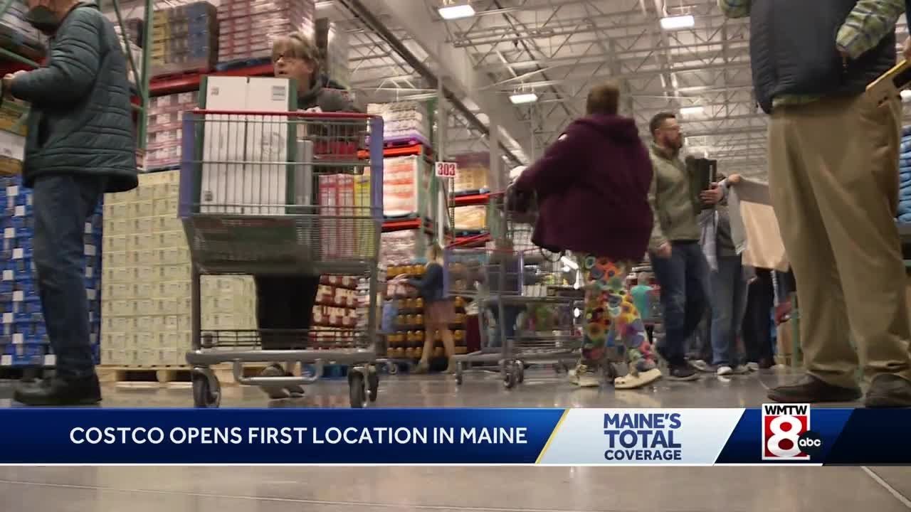 Costco opens in Maine - YouTube