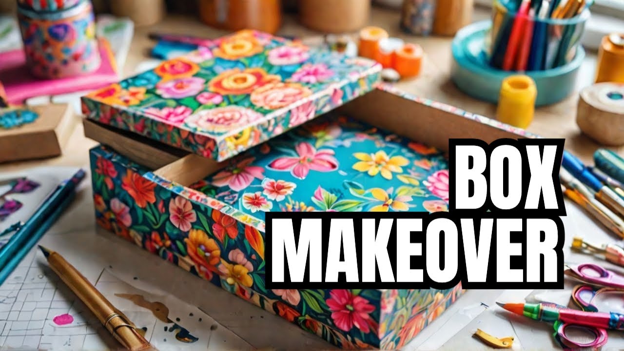 Upcycle a box with Decoupage: Easy Step by Step Beginner Craft Tutorial ...
