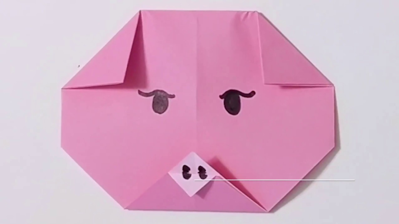 Pig Origami: A DIY - YouTube