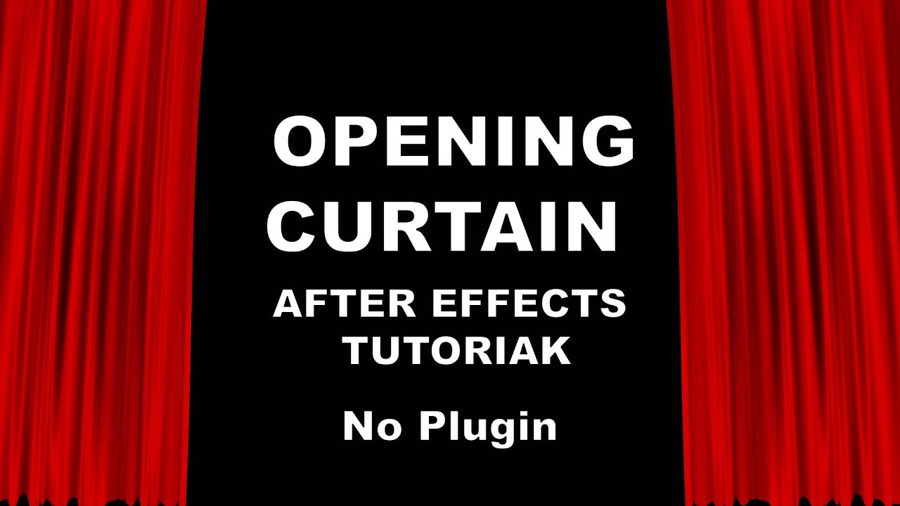 Opening Curtain Animation - No Plugin - After Effects Tutorial - YouTube