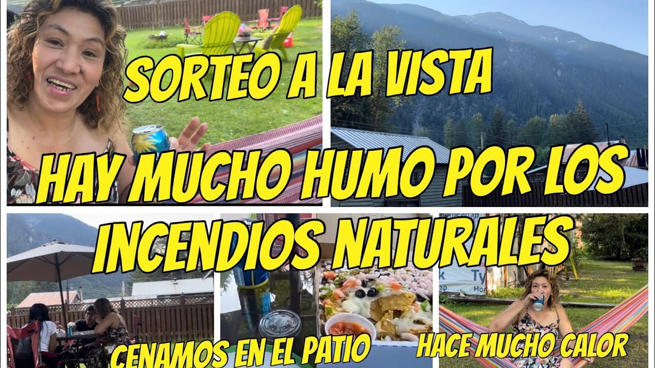 Sorteo /Hay mucho humo por los incendios naturales/hace mucho calor ...