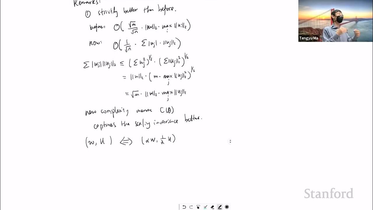 Stanford CS229M - Lecture 8: Refined generalization bounds for neural nets, Kernel methods - YouTube