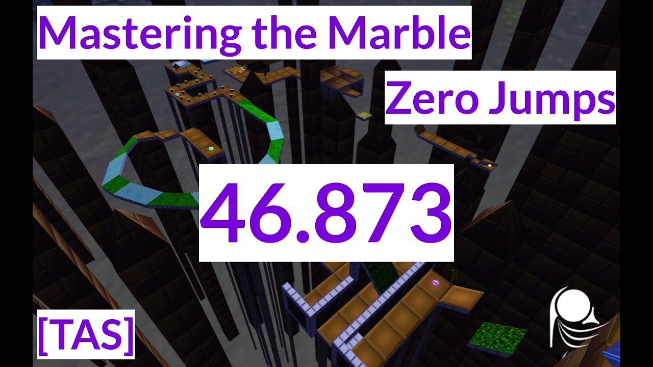 Marble Blast TAS: Mastering the Marble 46.873 (No Jumping) - YouTube