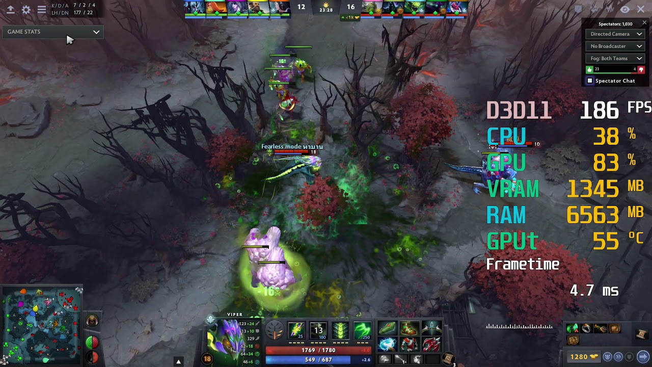 AMD Radeon RX 5500 XT -- AMD Ryzen 5 3600 -- Dota 2 FPS Test - YouTube