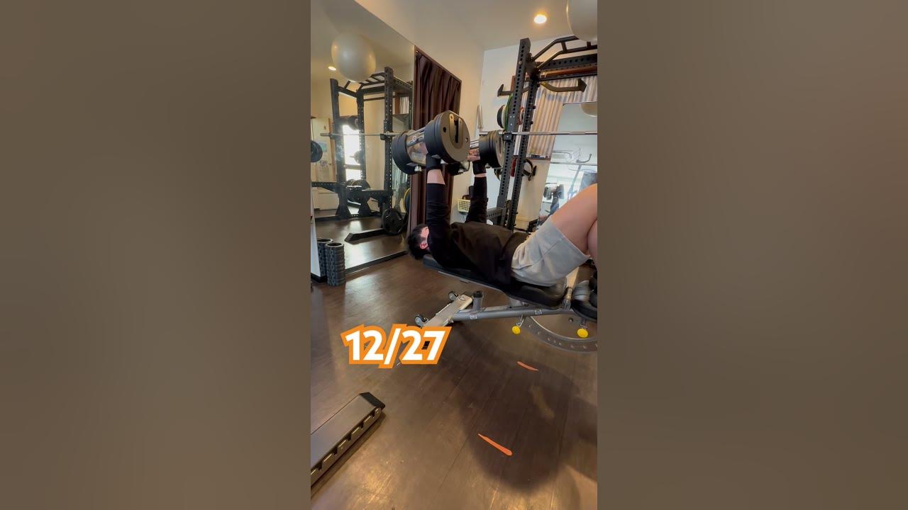 12/27 ライイングエクステンション（肩関節屈伸）（ダンベル） 21kg×7 - YouTube