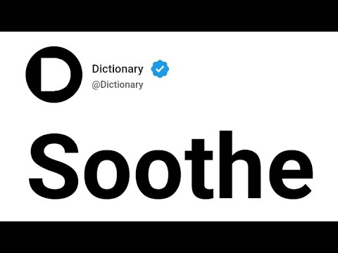 Soothe Meaning In English - YouTube