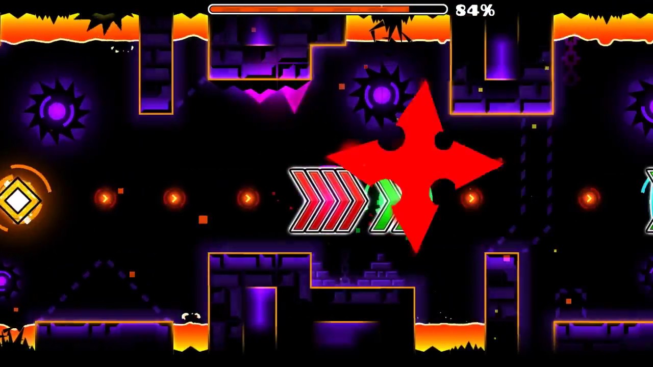 Geometry Dash- Death Gauntlet (Lvl 2) Shuriken by Ferdefunky (Coin ...