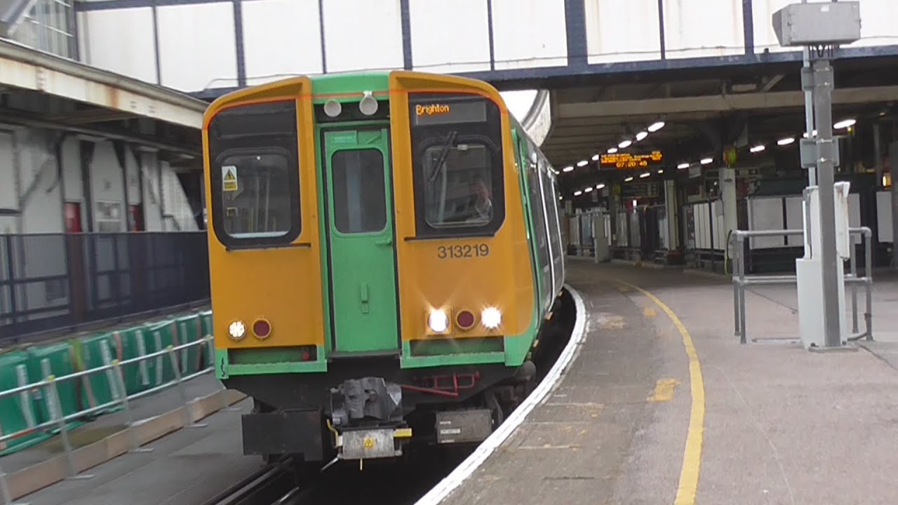 Class 313/2 - 313219 Departs Portsmouth Harbour For Brighton - YouTube