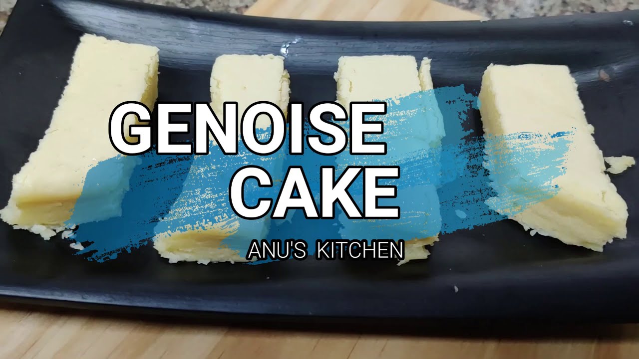 GENOISE CAKE | ITALIAN -FRENCH CAKE SPONGE | EGGLESS GENOISE CAKE ...