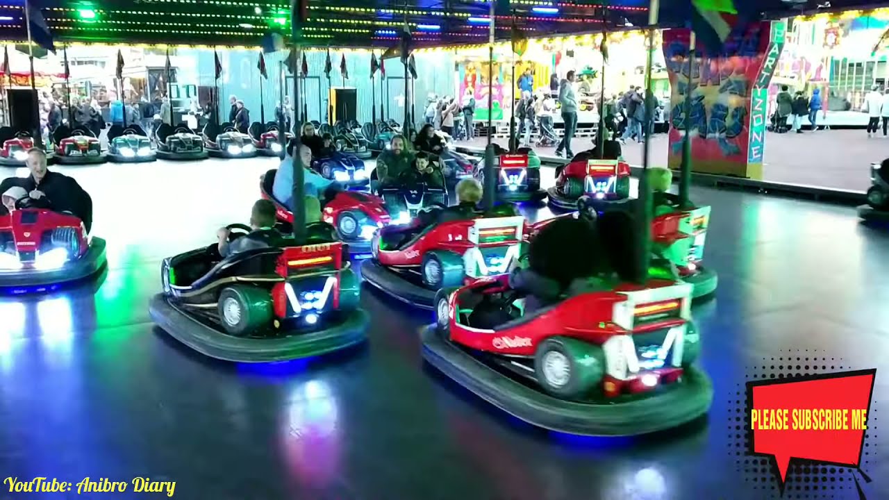 Bumper Car Crash Ride at The Fun Fair | Funny Cars Crash | dodgems ...