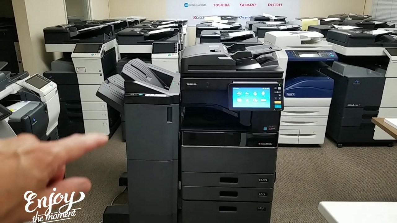 Toshiba e studio 4508A-Meter only 61k - YouTube