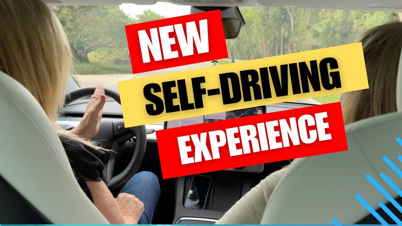 First Time Driver in a Tesla with Full Self-Driving Car (FSD ...